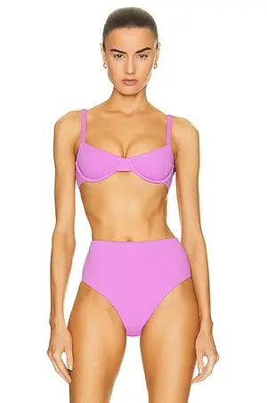 Matteau Balconette Bikini Top Orchid Crinkle
