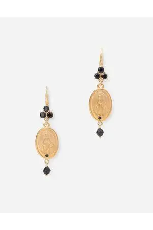 Dolce & Gabbana Tradition Earrings In Yellow 18Kt Gold With Medals - Gold