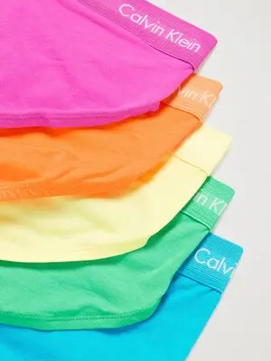 Calvin Klein The Pride Edit Five-pack Stretch-cotton Briefs