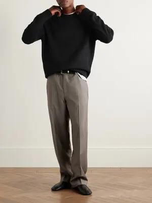 FRAME Cashmere Crewneck Sweater - Black