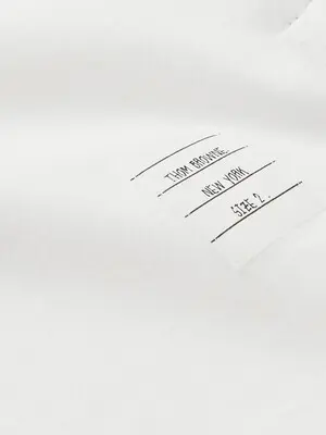Thom Browne Slim-fit Grosgrain-trimmed Cotton-jersey T-shirt