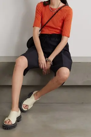 Vince Ribbed Cotton T-shirt