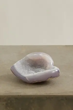 JIA JIA HOME Large Druzy Agate Heart - Purple