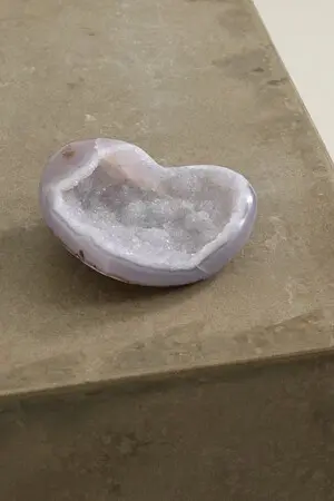 JIA JIA HOME Large Druzy Agate Heart