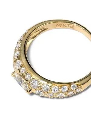 Jacquie Aiche 14kt Diamond Marquise Dome Ring