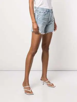 AGOLDE Parker High-waisted Denim Shorts - Blue