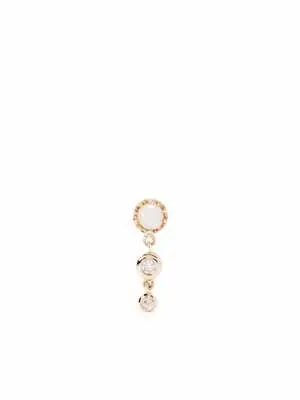 MARIA BLACK 14kt Yellow Diamond And Pearl Lustre Stud Earring