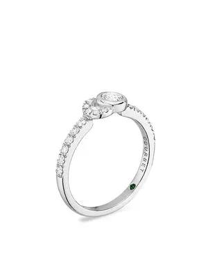COURBET 18kt Recycled White Gold Laboratory-grown Diamond Ring - Silver