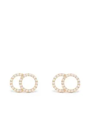 COURBET 18kt Recycled Yellow Celeste Diamond Stud Earrings - Gold