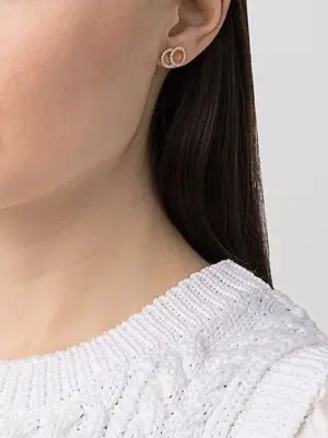 COURBET 18kt Recycled Yellow Celeste Diamond Stud Earrings - Gold