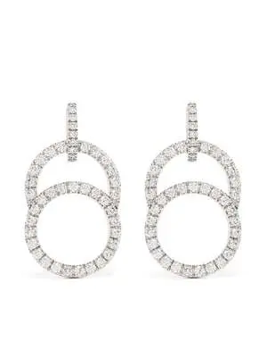 COURBET 18kt Recycled White Gold Celeste Diamond Earrings - Silver