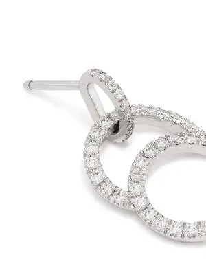 COURBET 18kt Recycled White Gold Celeste Diamond Earrings - Silver