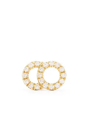 COURBET 18kt Recycled Yellow Celeste Diamond Mono Stud Earring - Gold