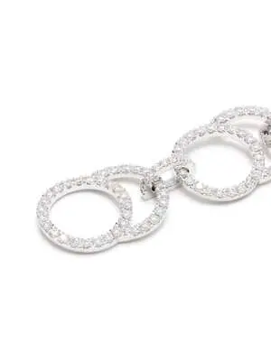 COURBET 18kt Recycled White Gold Celeste Diamond Earrings - Silver