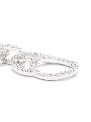 COURBET 18kt Recycled White Gold Celeste Diamond Earrings - Silver