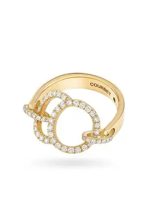 COURBET 18kt Recycled Yellow Celeste Laboratory-grown Diamond Ring - Gold