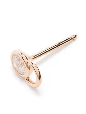 COURBET 18kt Recycled Rose Gold Laboratory-grown Diamond Stud Earring - Pink