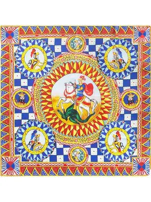 Dolce & Gabbana Carretto-print Twill Scarf