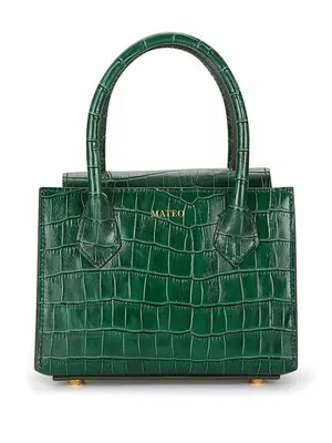 Mateo Diana Croc-effect Leather Tote