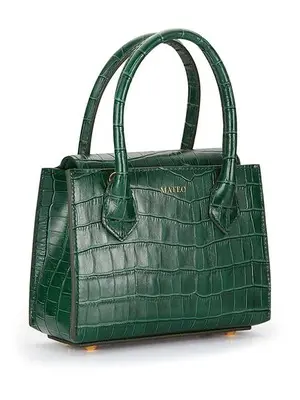 Mateo Diana Croc-effect Leather Tote