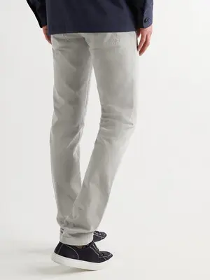 Loro Piana Slim-fit Stretch-denim Jeans - Gray