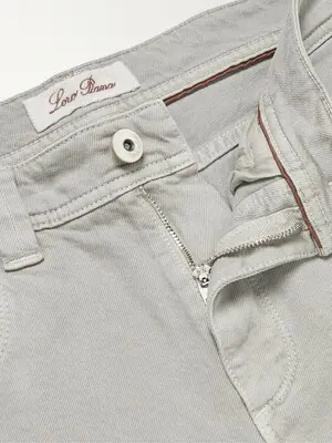 Loro Piana Slim-fit Stretch-denim Jeans - Gray