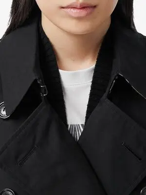 Burberry The Mid-length Kensington Heritage Trench - Black