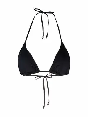 Karl Lagerfeld Logo-print Halterneck Bikini Top