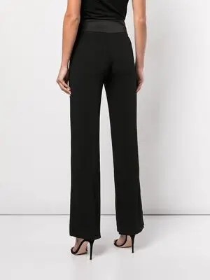 Simkhai Crepe Straight-leg Trousers - Black