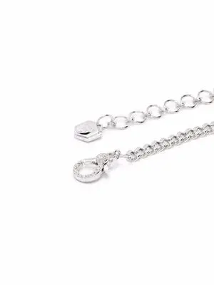 Shay 18kt White Gold Diamond Curb Chain Choker