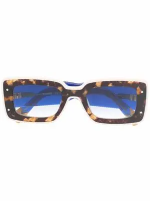 Missoni Tortoiseshell Rectangular Sunglasses - Blue
