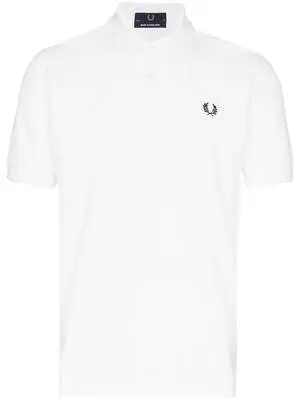 Fred Perry Logo-embroidered Polo Shirt - White