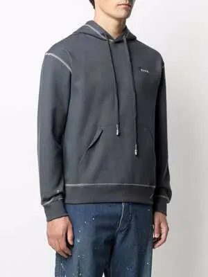 ADER ERROR Charcoal Cotton-blend Hooded Sweatshirt