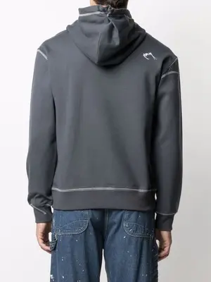 ADER ERROR Charcoal Cotton-blend Hooded Sweatshirt