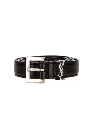 Saint Laurent Monogramme Belt - Noir