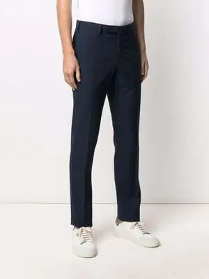 Incotex Tailored Cotton Trousers - Blue