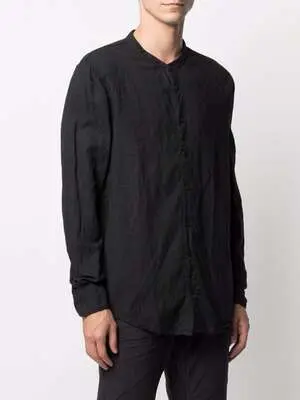 POÈME BOHÉMIEN Collarless Cotton Shirt