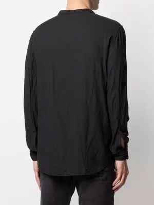 POÈME BOHÉMIEN Collarless Cotton Shirt
