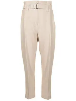 GOODIOUS Cropped Belted Trousers