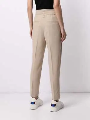 GOODIOUS Cropped Belted Trousers