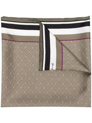 Shanghai Tang X Yuni Ahn Lattice Silk Scarf - Camel