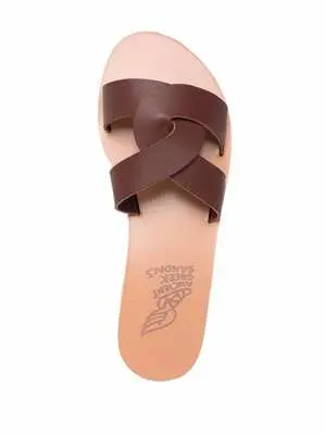 ANCIENT GREEK SANDALS Desmos Crossover Sandals - Brown