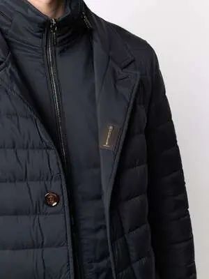 MOORER Notched Collar Padded Jacket