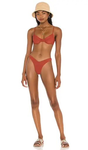 CAMILA COELHO Harbor Top - Rust