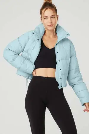Alo Yoga Ripstop Puffer Jacket Chalk Blue