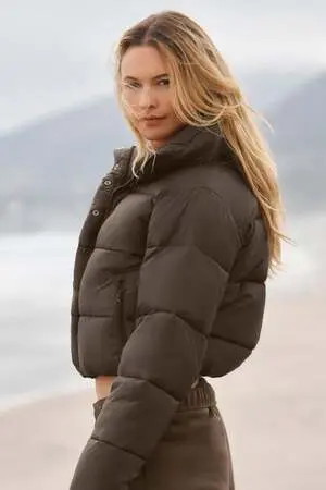 Alo Yoga Gold Rush Puffer Jacket - Espresso