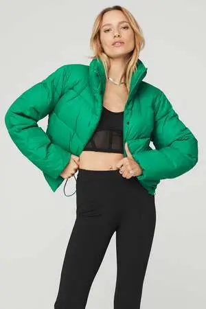 Alo Yoga Ripstop Puffer Jacket Green Emerald