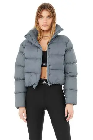 Alo Yoga Ripstop Puffer Jacket Steel Blue