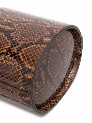 Staud Snake-effect Leather Bucket Bag