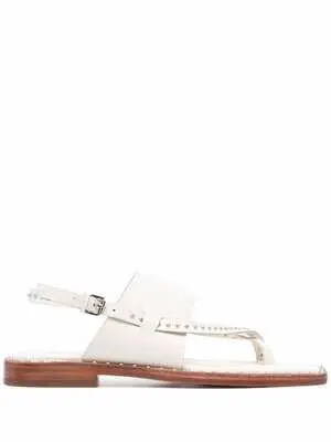 Ash Silver Tone Sandals For Women